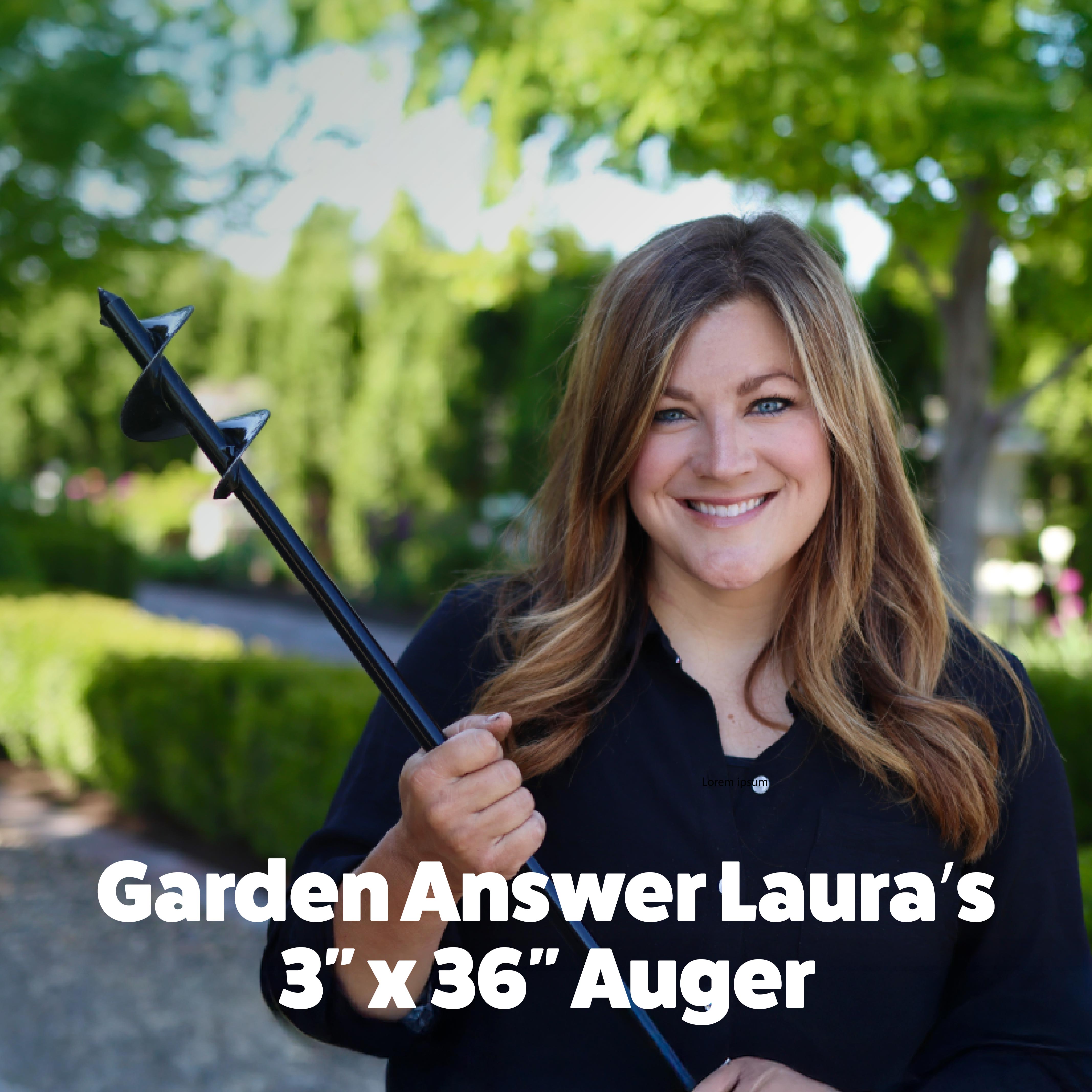 Laura's Edition 3" x 36" Extended Bulb Auger | Power Planter