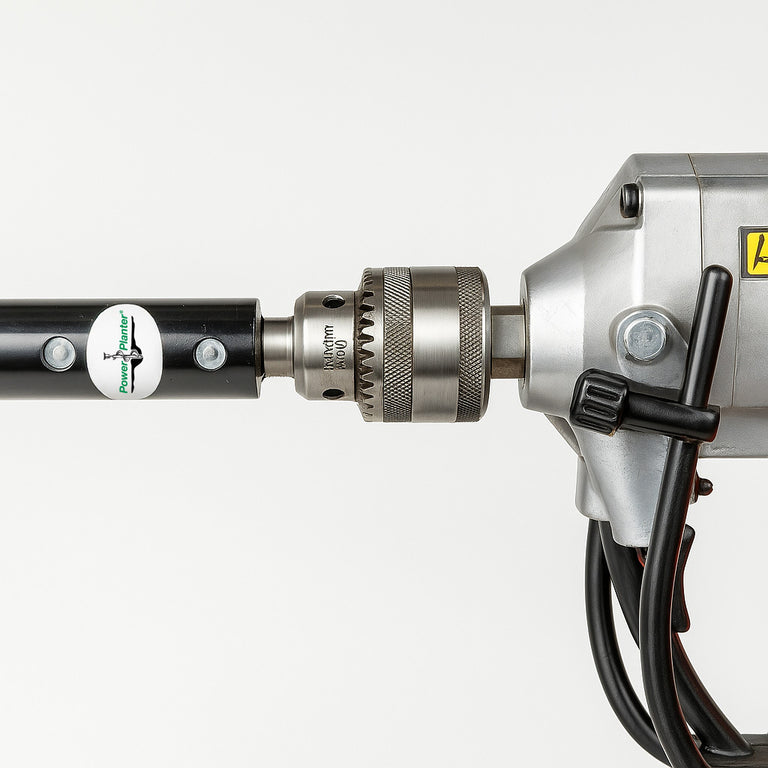 Earth Auger Bit Square 4-Pit Power Drill Adapter - Connects Electric ...