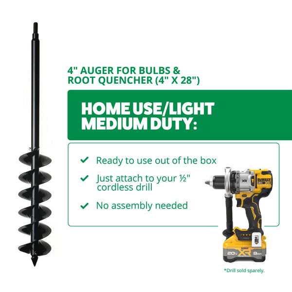 Garden Augers: Spiral Drill Bits for Planting | Power Planter