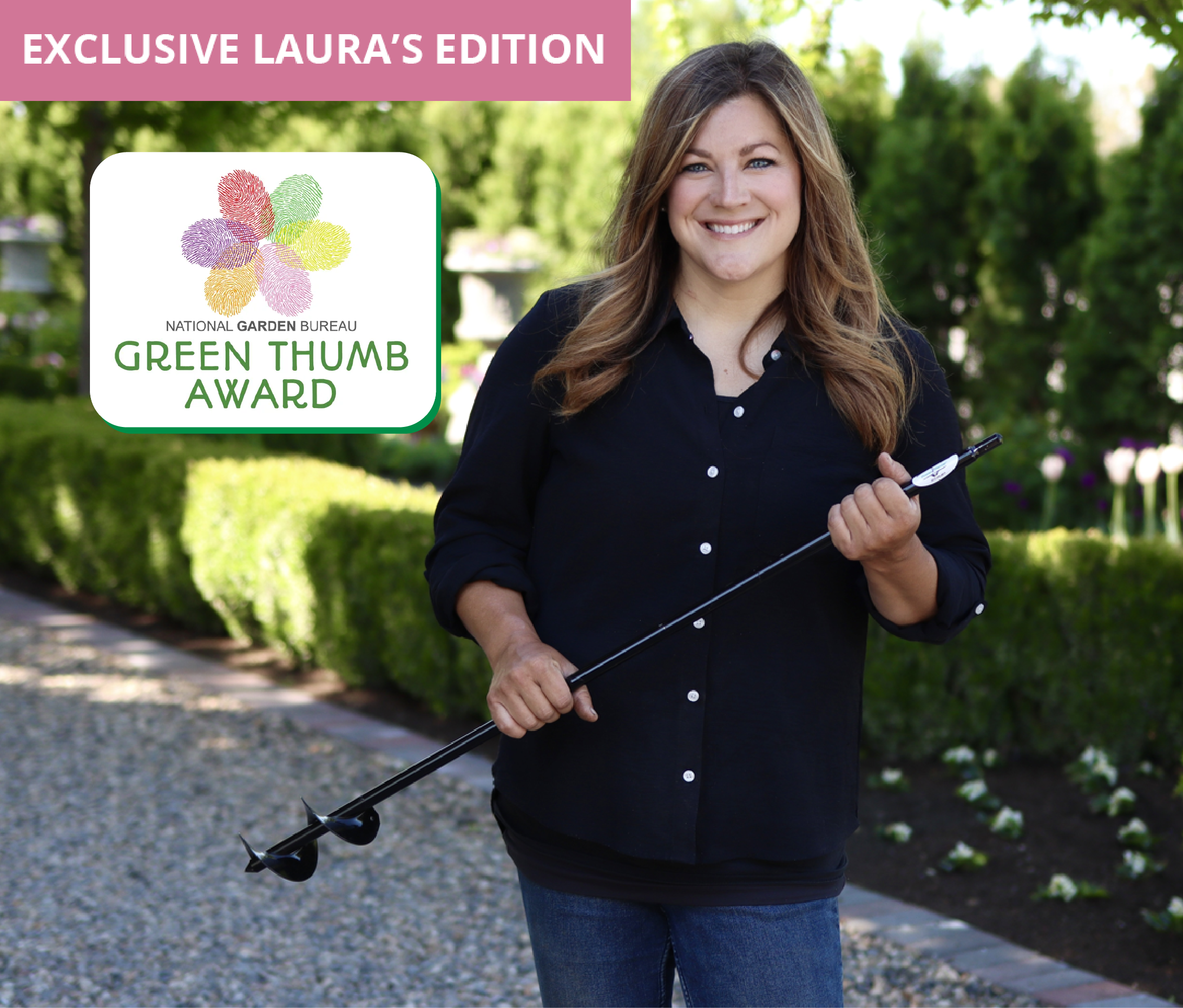Laura's Edition 3" x 36" Extended Bulb Auger | Power Planter